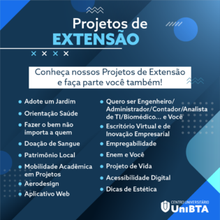 Projetos De Extensão Centro Universitário Unibta